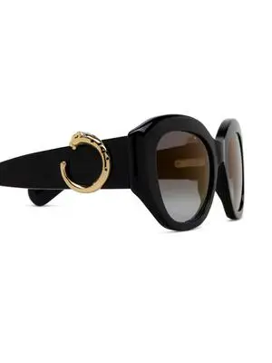 Cartier Butterfly Frame Sunglasses - Black