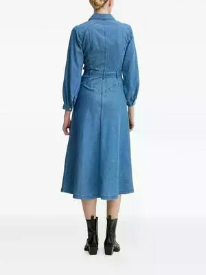 Ba&sh Belted Denim Shirt Dress