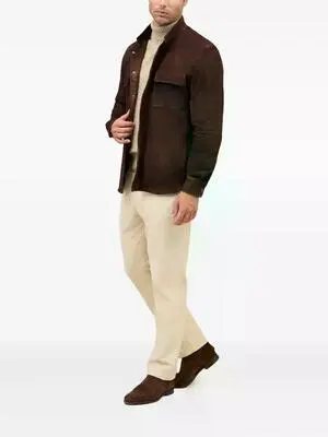 Boglioli Suede Pocketed Shirt Jacket