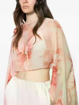 BABYLONE PARIS Floral Print Cape