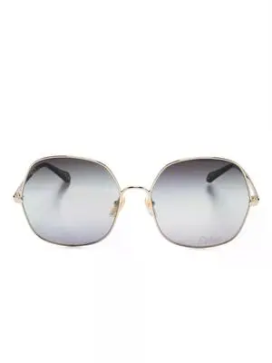 Chloé Oversize-frame Sunglasses - Gold