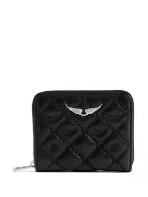 Zadig&Voltaire Quilted Zip-around Wallet - Black