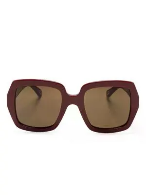 Chloé Square Frame Sunglasses - Red