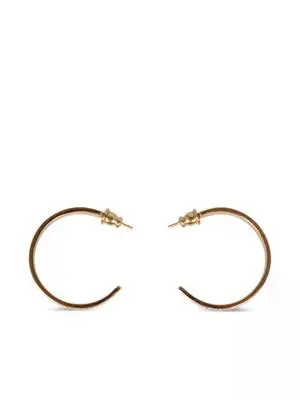 Fendi Ff-embellished Hoop Earrings