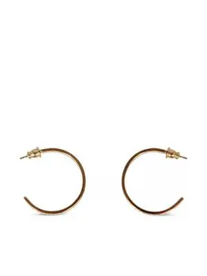 Fendi Ff-embellished Hoop Earrings