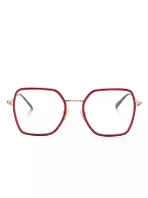 Gucci Square Frame Eyeglasses - Red