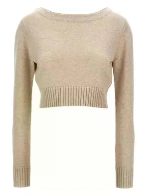 Max Mara Boat-neck Cuffed-sleeve Sweater