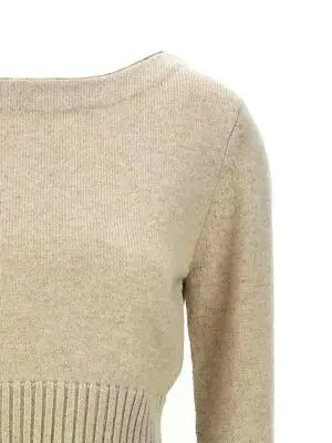 Max Mara Boat-neck Cuffed-sleeve Sweater