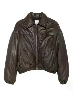 ALYSI Quilted Leather Jacket
