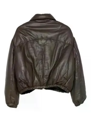 ALYSI Quilted Leather Jacket