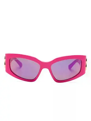Balenciaga Rectangle-frame Sunglasses - Pink