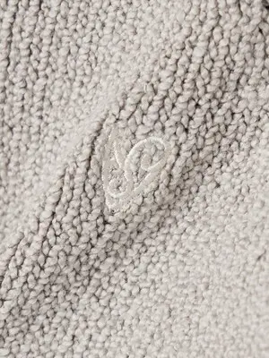 Acne Studios Embroidered Organic Cotton-blend Cardigan - Gray