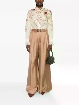 Zimmermann Pleated Belted Trousers
