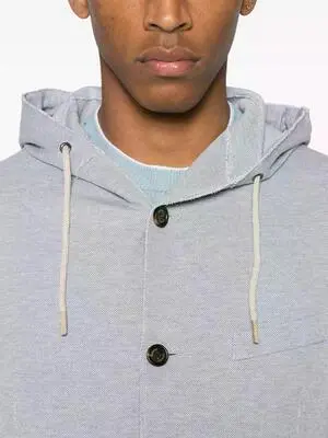 Eleventy Hooded Blazer - Grey
