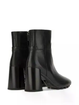 Hogan 90mm Leather Ankle Boots - Black