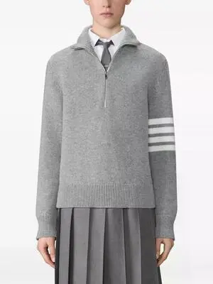Thom Browne 4-bar Jersey-stitch Merino-wool Sweater