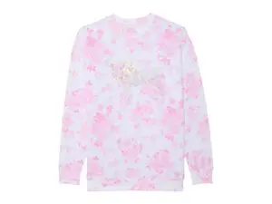 Pink X Loveshackfancy Oversized Crew Sweatshirt