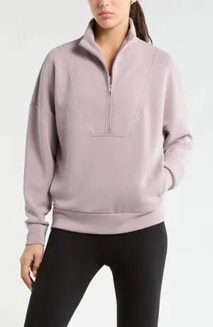 Women's Ribbed Half Zip Pullover