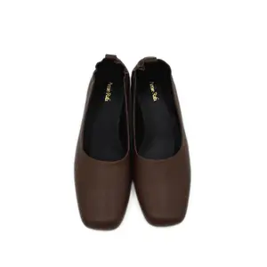 AMIE RAFA Planner Mini Block Heel - Brown