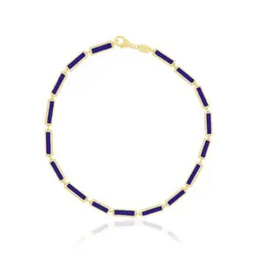 THE LOVERY FINE JEWELRY Lapis Bar Bracelet - Blue