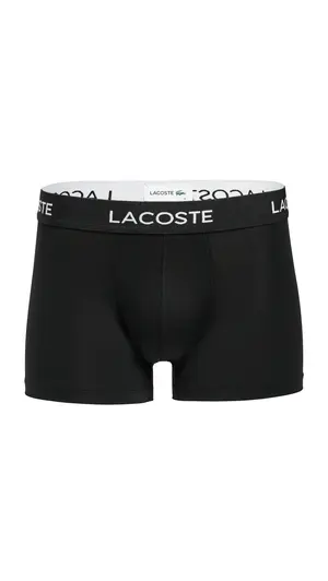 Lacoste Microfiber Trunks 3 Pack - Black