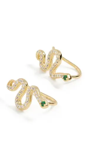 Shashi Serpent Climber Earrings