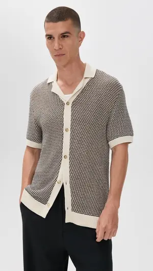 BOSS C-iconico Knit Button Polo Shirt