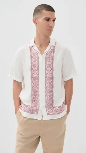 Orlebar Brown Maitan Linen Alchemy Shirt