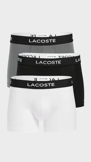 Lacoste Microfiber Trunks 3 Pack - Multi
