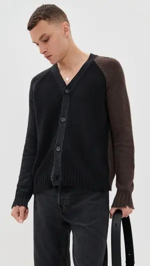 MAISON MARGIELA Colorblock Cardigan
