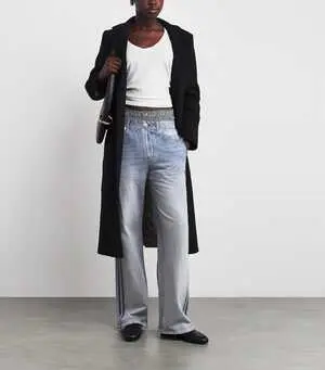 Rag & Bone Miramar Wide-leg Trackpants - Blue