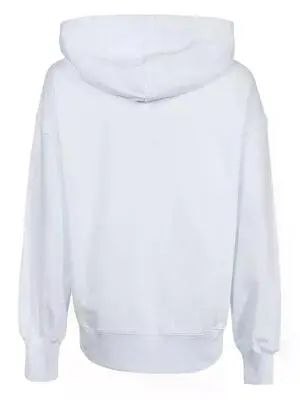 MSGM Cat-print Cotton Hoodie - White