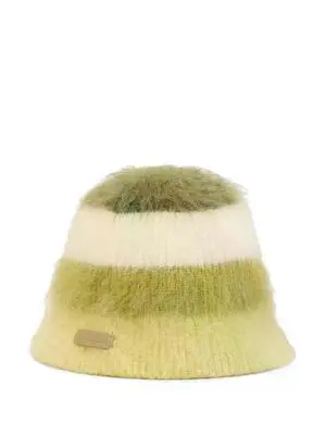 Ami Striped Mohair Bucket Hat