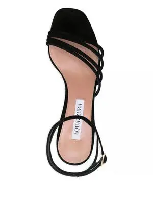 AQUAZZURA 50mm Latour Ankle-strap Block-heel Sandals - Black