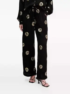 NEVER FULLY DRESSED Drawstring Palazzo Trousers