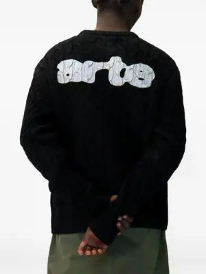 ARTE ANTWERP Cable-knit Logo Sweater