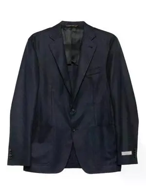 Canali Patch-pocket Two-button Blazer - Blue