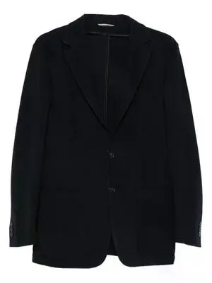 Canali Patch-pocket Knitted Blazer