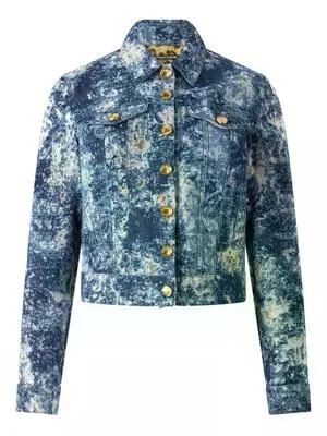 Roberto Cavalli Faded Denim Trucker Jacket - 04564