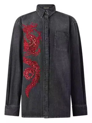 Roberto Cavalli Sequin Embellished Shirt