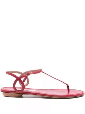 AQUAZZURA Almost Bare T-bar Sandals - Red