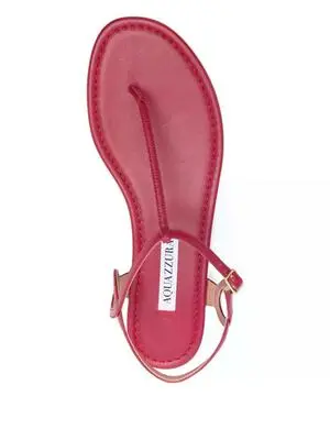 AQUAZZURA Almost Bare T-bar Sandals - Red