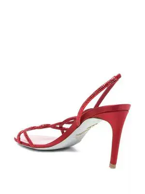 Rene Caovilla 85mm Crystal-embellished Slingback Sandals
