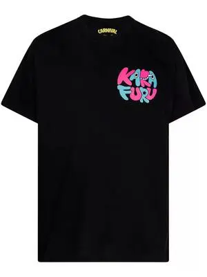KARAFURU Graphic-print T-shirt - Black