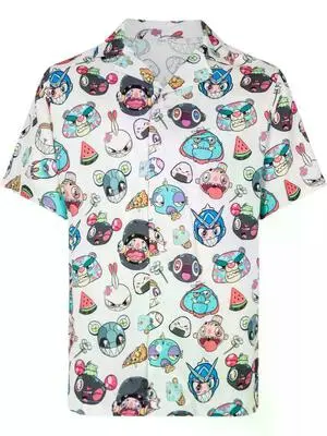 KARAFURU Button-up Short-sleeve Shirt