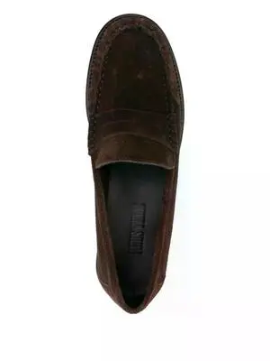 Paris Texas Penny-strap Suede Loafers - Brown