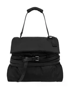Moschino Belted Tote Bag - Black