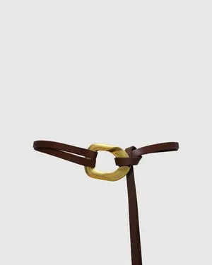 BELLE & BLOOM Dream On Leather Belt - Brown