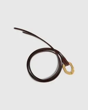 BELLE & BLOOM Dream On Leather Belt - Brown