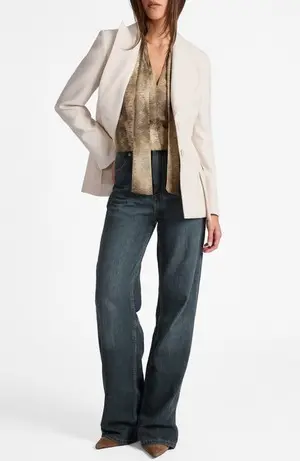 Santorelli Mimi Soft Stretch Crepe Jacket